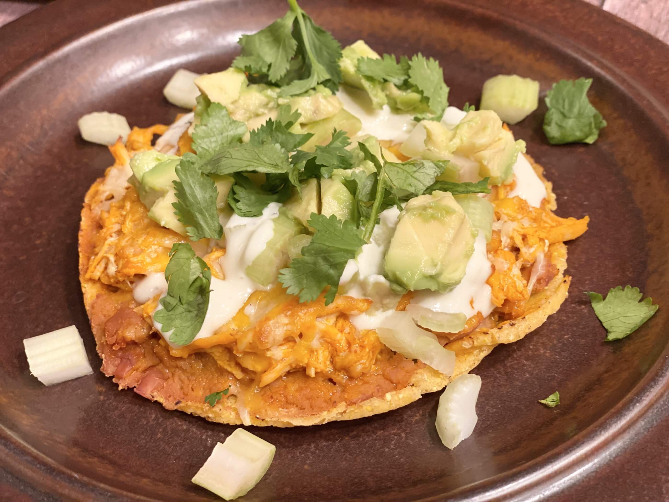 Buffalo Chicken Tostadas - Most Delicious Life | Sharing Generations of ...
