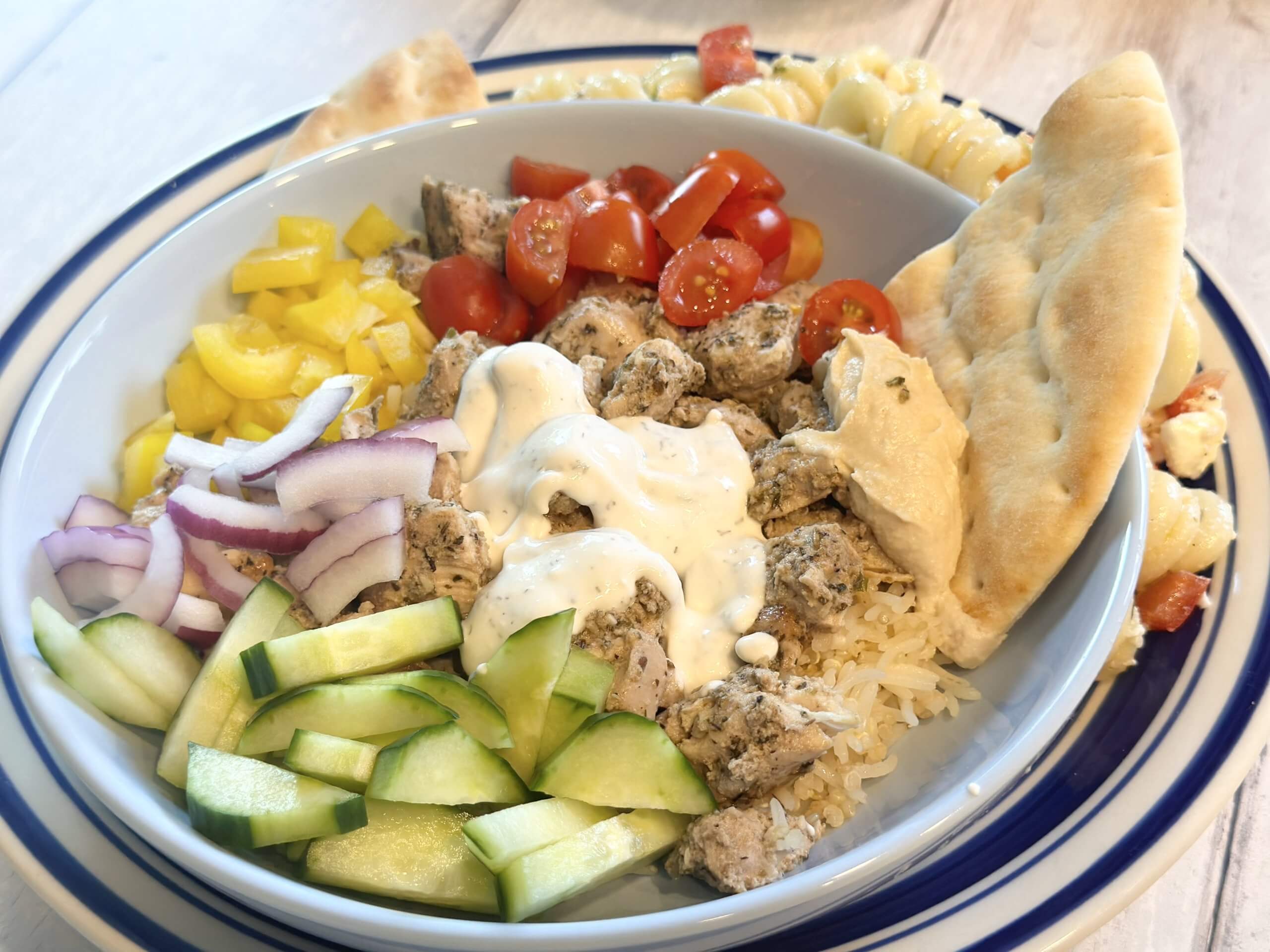 Mediterranean Bowls with Chicken - Most Delicious Life