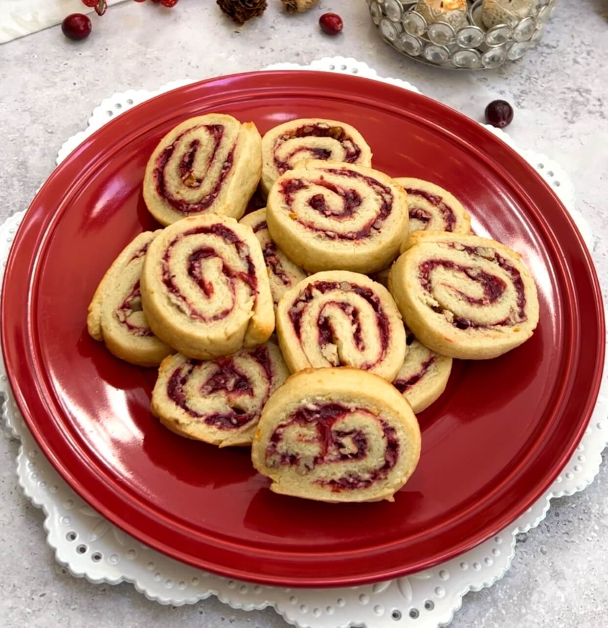 Cranberry Orange Pinwheels - Most Delicious Life